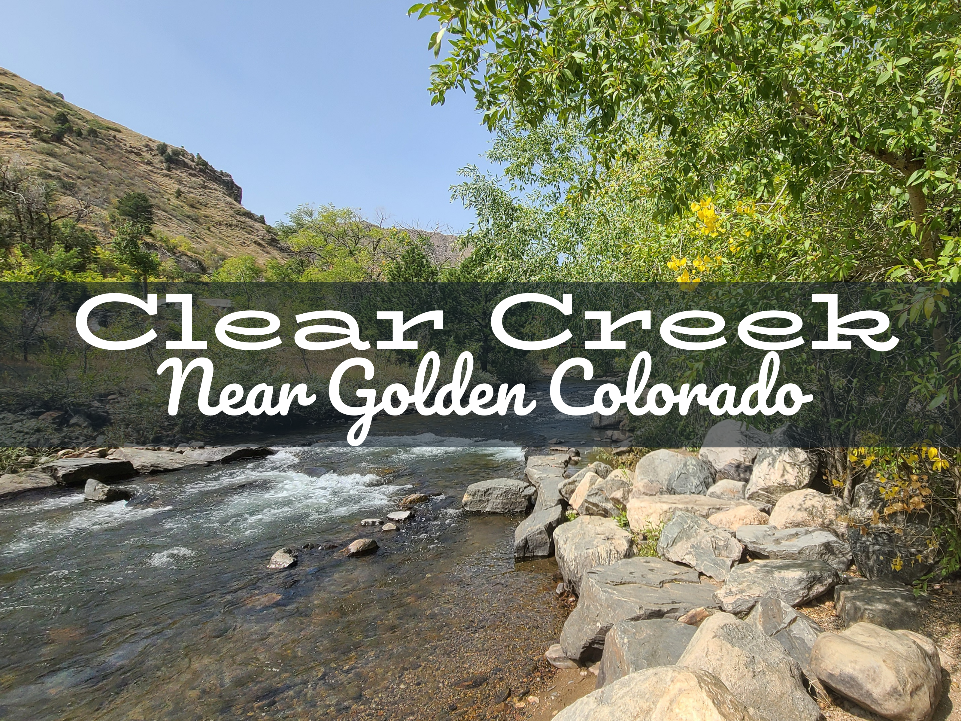 Clear Creek Colorado Small Water Big Browns and Quick Action Near Golden