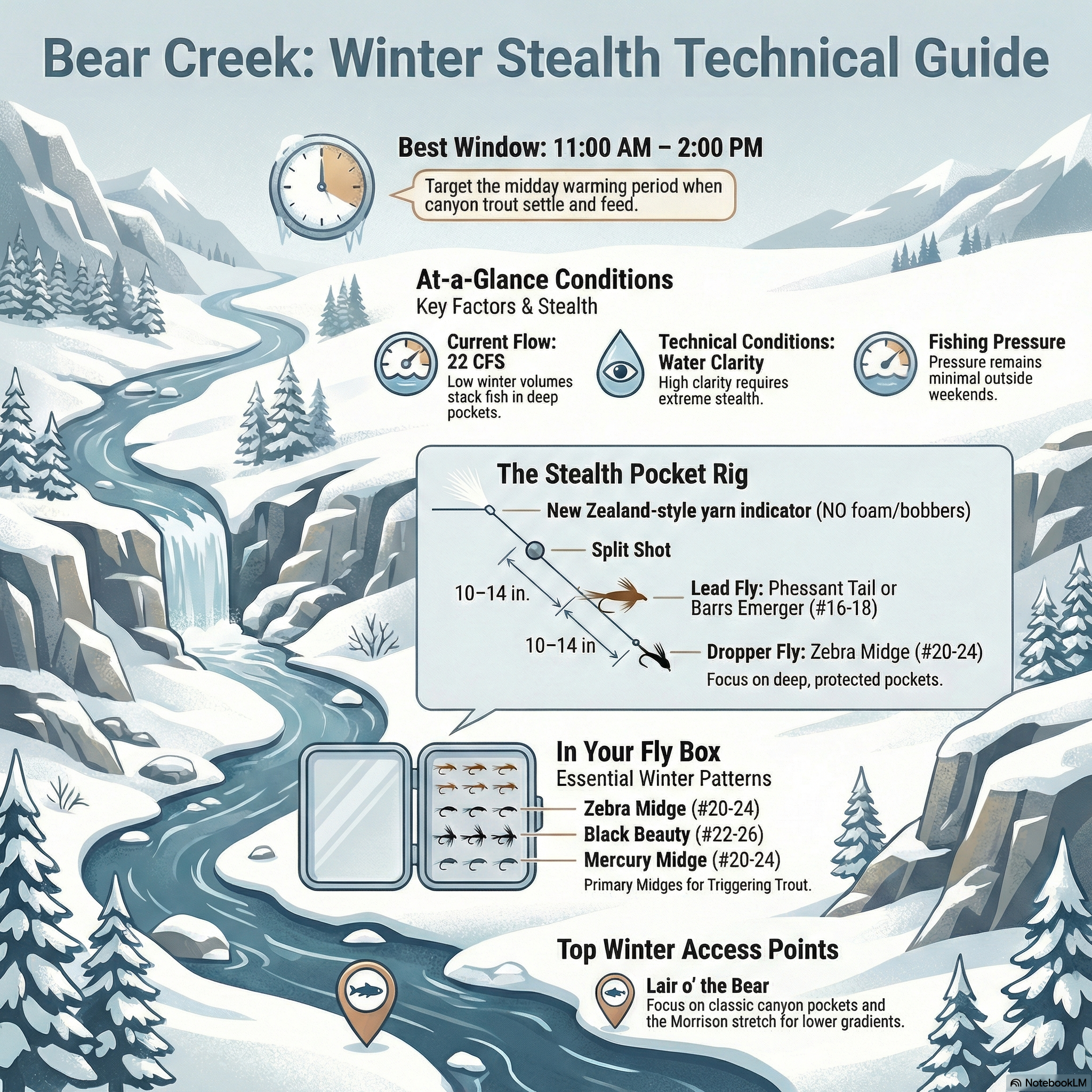 Bear Creek Fly Fishing Report 2/3/26